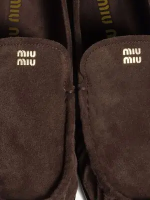 Miu Miu Suede Leather Loafers