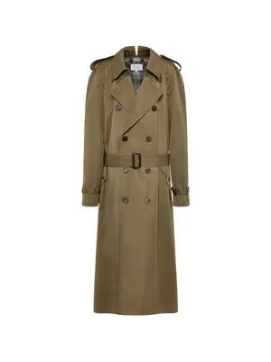 MAISON MARGIELA Double-breasted Trench Coat - Multicolor