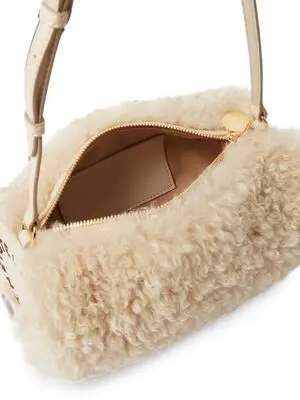 Stella McCartney Stella Logo Shearling Pouch