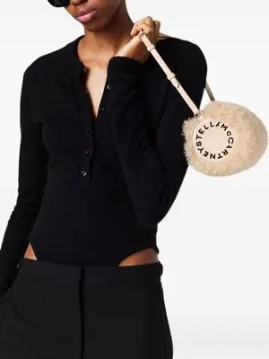 Stella McCartney Stella Logo Shearling Pouch