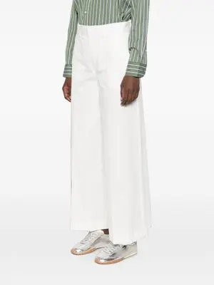 Celine Cotton Wide-leg Trousers