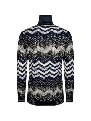 Missoni Zig Zag Motif Polo Shirt
