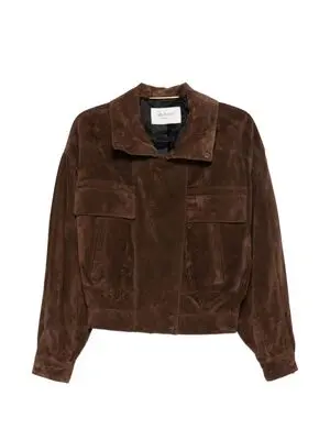 Saint Laurent Leather Blouson Jacket - Multicolor