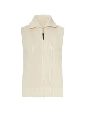 MAISON MARGIELA Wool Zipped Vest - Multicolor