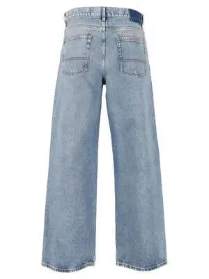 GOLDEN GOOSE Boyfriend Jeans In Stonewashed Light Denim