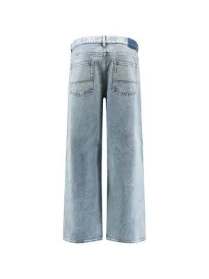 GOLDEN GOOSE Boyfriend Jeans In Stonewashed Light Denim