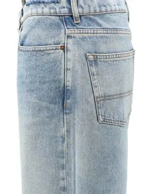 GOLDEN GOOSE Boyfriend Jeans In Stonewashed Light Denim