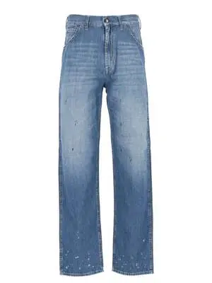 MAISON MARGIELA Treated Denim Jeans - Blue