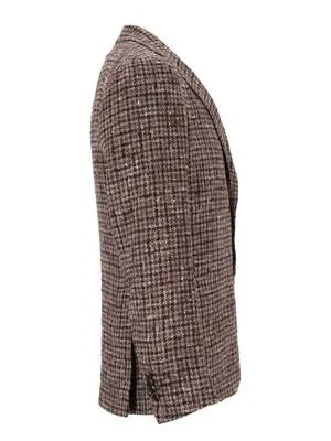 Tagliatore Montecarlo Alpaca Blend Blazer - Brown