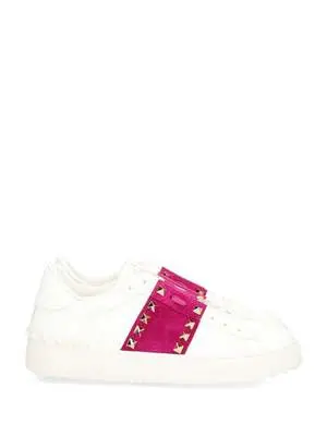 Valentino Garavani Rockstud Untitled Leather Sneakers - White