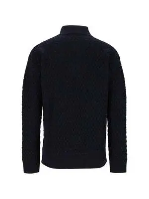 Bottega Veneta Woven Wool Polo Shirt