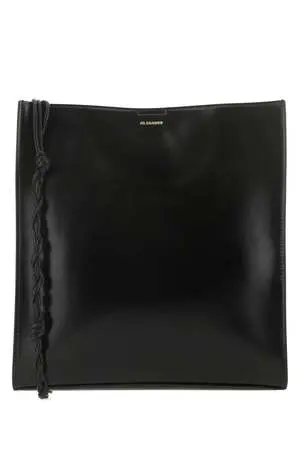 JIL SANDER Leather Large Tangle Shoulder Bag