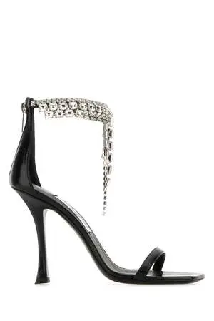 JIMMY CHOO Leather Verity Sandals - Black