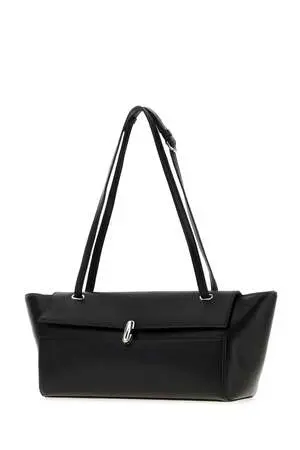Savette Leather Trapeze Shoulder Bag