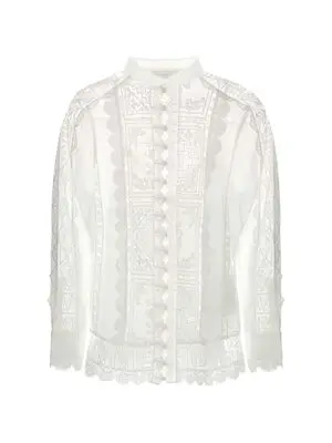 Zimmermann Aster Embroidered Blouse - Multicolor
