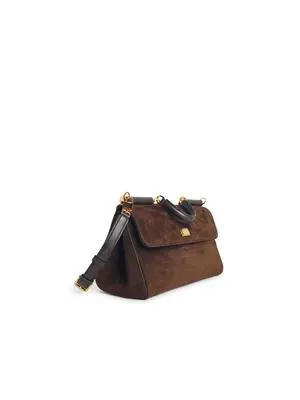 Dolce & Gabbana Sicily' Ebony Leather Bag