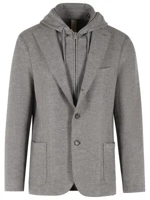 Eleventy Grey Wool Blazer - Gray
