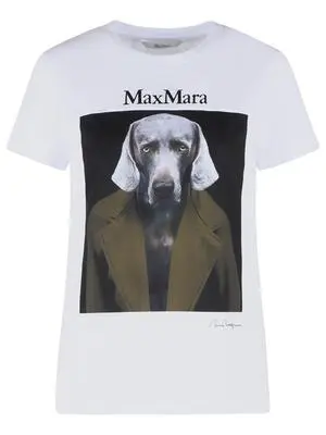 Max Mara Calca' White Cotton Sweater - Green