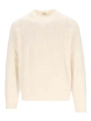 Eleventy Cable-knit Jumper - White