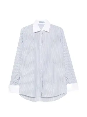 Prada Striped Cotton Shirt - Multicolor