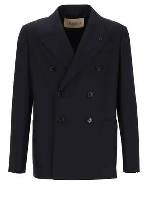 Valentino Garavani Double-breasted Jacket - Blue