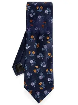 Dries Van Noten Tie 102 Q.4904 M.w.tie Nav - Blue
