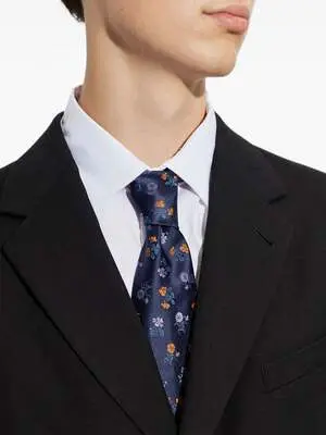 Dries Van Noten Tie 102 Q.4904 M.w.tie Nav