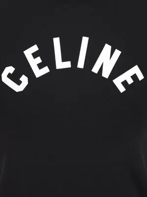 Celine Logo Cotton T-shirt