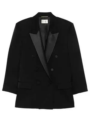 Saint Laurent Wool Blazer - Black