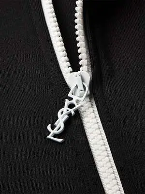 Saint Laurent Cassandre Track Jacket In Jersey