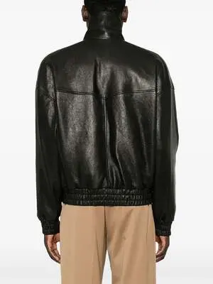Saint Laurent Jacket In Bubbled Lambskin