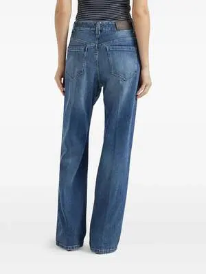 Brunello Cucinelli Loose Fit Embroidered Jeans - Blue