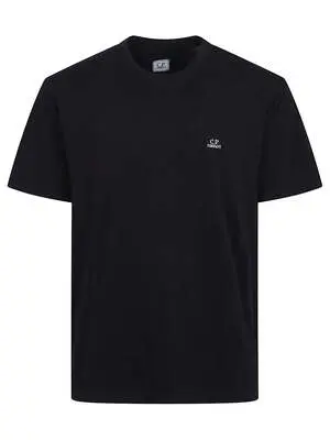C.P. COMPANY 30/1 Jersey Short Sleeve Logo Patch T-shirt - Blue