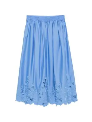 ERMANO SCERVINO Ermanno Scervino Embroidered Cotton Skirt