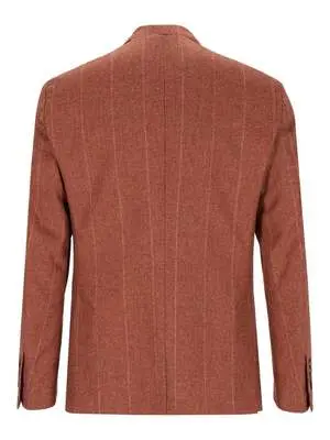 Eleventy Single-breasted Jacket In Wool, Cotton, And Cashmere Blend