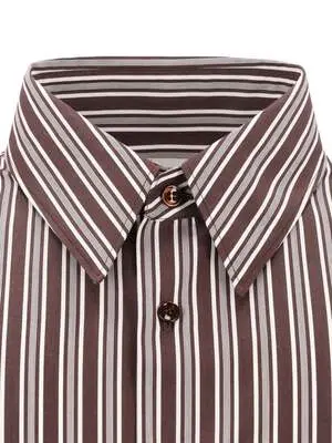 Saint Laurent Striped Cotton Poplin Shirt