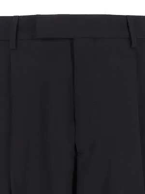 Giorgio Armani Oversized Trousers In Virgin Wool Crepe