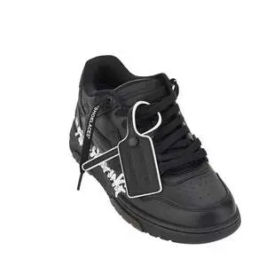 Off-White Out Of Office" Leather Sneakers - Black