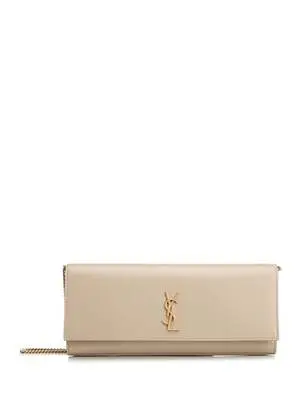 Saint Laurent Kate Clutch - Cream