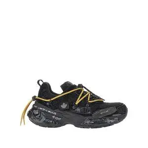 Dsquared2 Faster" Suede And Mesh Sneakers - Black