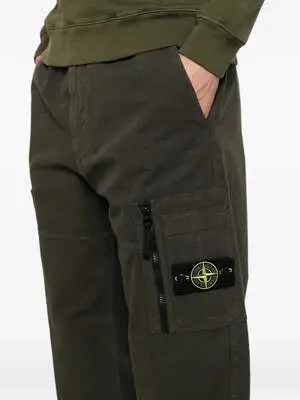 Stone Island Cargo Trousers In Organic Cotton