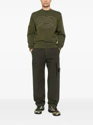 Stone Island Cargo Trousers In Organic Cotton