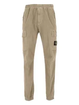 Stone Island Vintage Effect Stretch Cargo Trousers