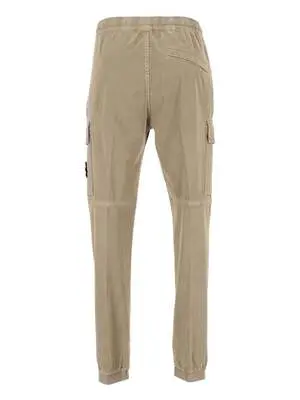 Stone Island Vintage Effect Stretch Cargo Trousers