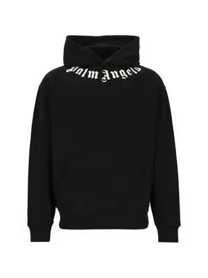 Palm Angels Neck Logo Hoodie