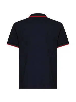 Gucci Blue Stretch Cotton Piqué Embroidered Polo Shirt
