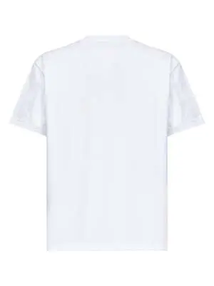 Gucci White Stretch Cotton Piqué Embroidered T-shirt