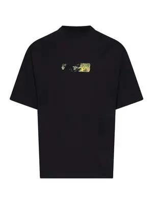 Off-White Black Cotton Jersey Spices Arrow Skate T-shirt - Multicolor