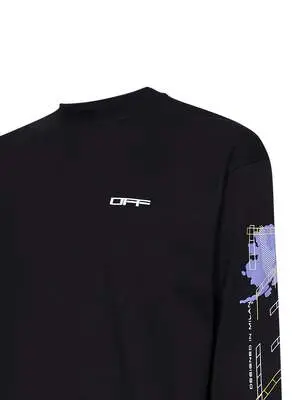 Off-White Black Jersey Archigeography Arrow Skate T-shirt