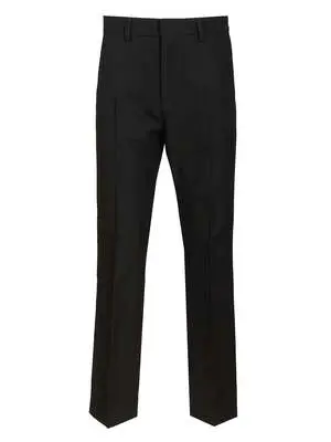 AMI Paris Straight Leg Trousers - Black